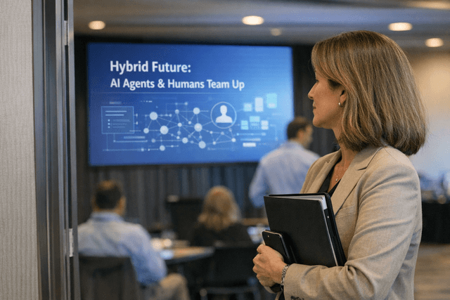 Hybrid Future: AI Agents & Humans Team Up | Orbitype Blog